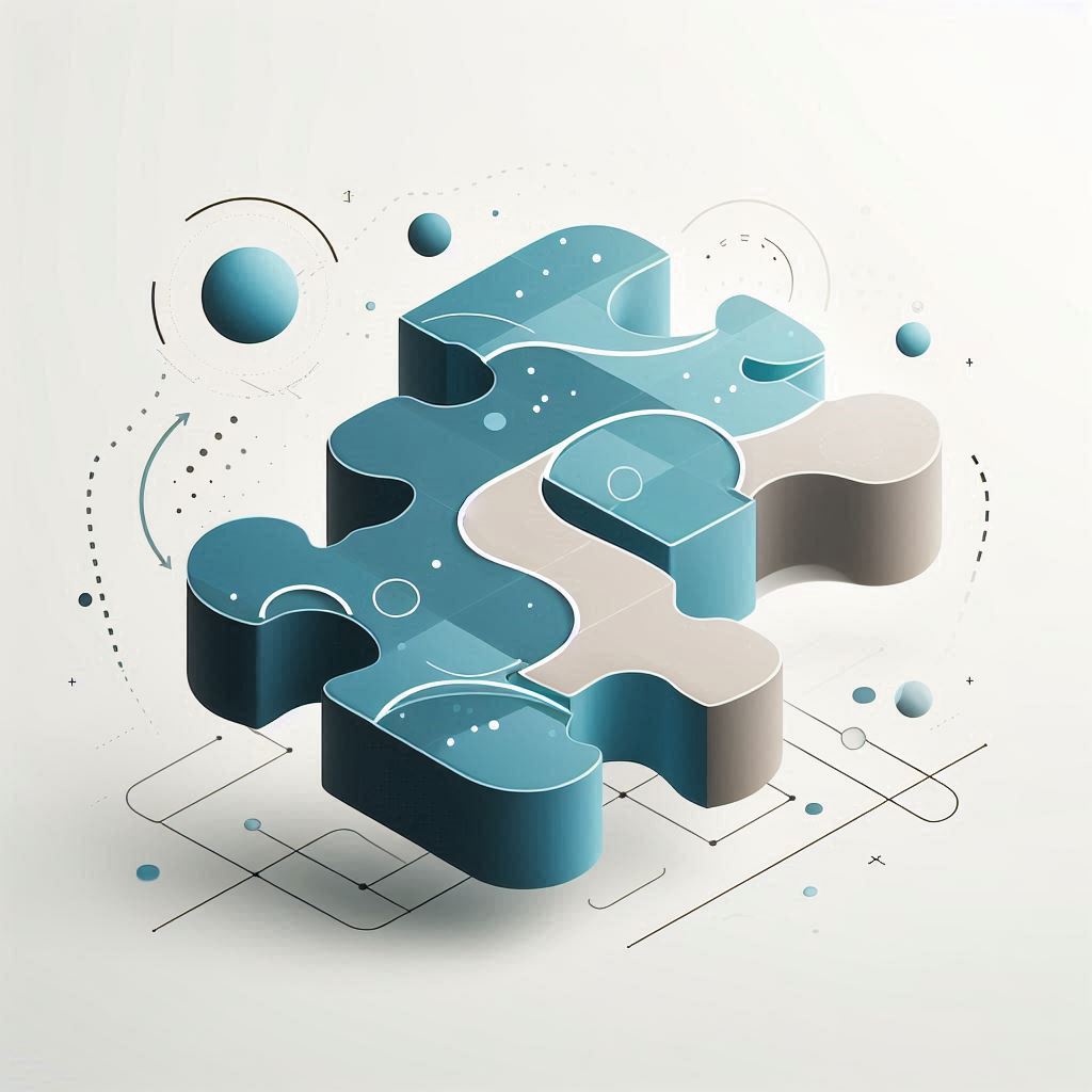 A minimalist, professional LinkedIn carousel slide visual with abstract ...